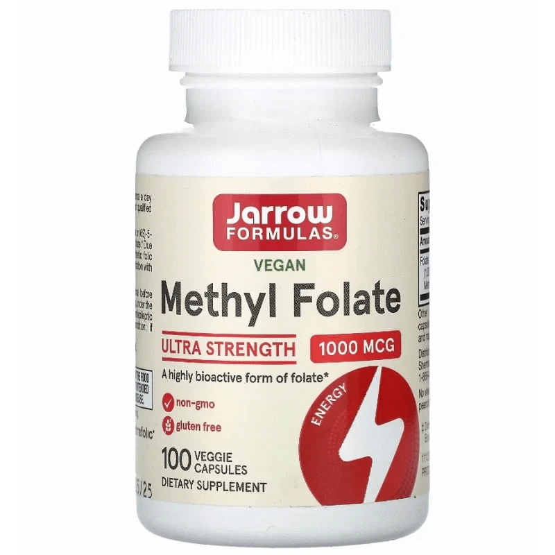 Jarrow Formulas Metilfolato 1000 mcg 100 cápsulas vegetales – Medpak