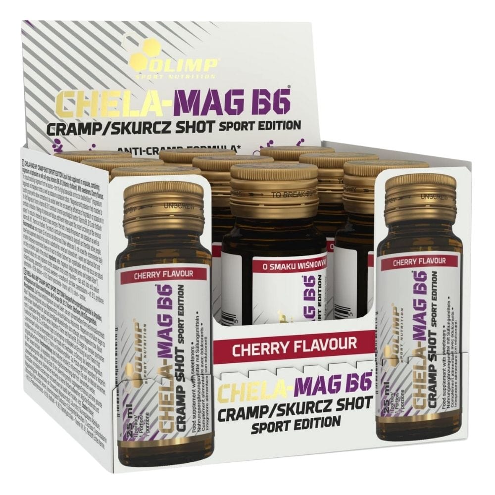 Olimp Chela-Mag B6 Shot Sport Edition, Cereza - 25 x 20 ml – Medpak