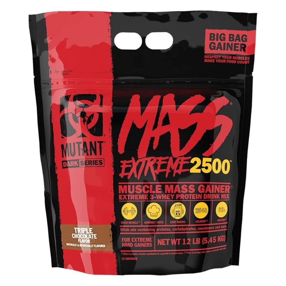 PVL Mutant Mass Extreme 2500 Gainer, Triple Chocolate - 5450 g – Medpak